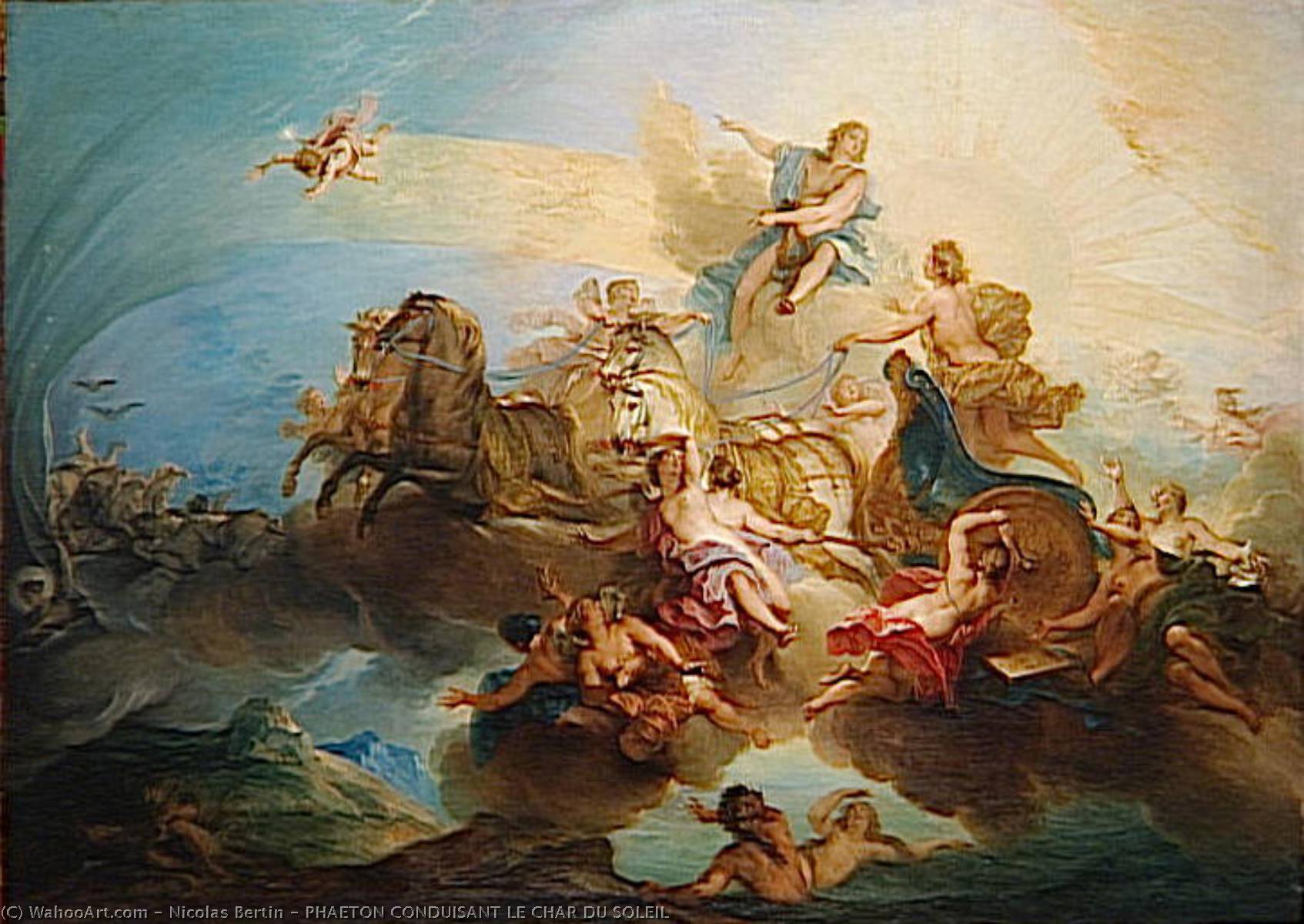 Заказать Репродукции Картин ФАЕТОН КОНДУИСАНТ ЛЕ ЧАР ДУ СОЛЕЙЛ по Nicolas Bertin (1667-1736 ...